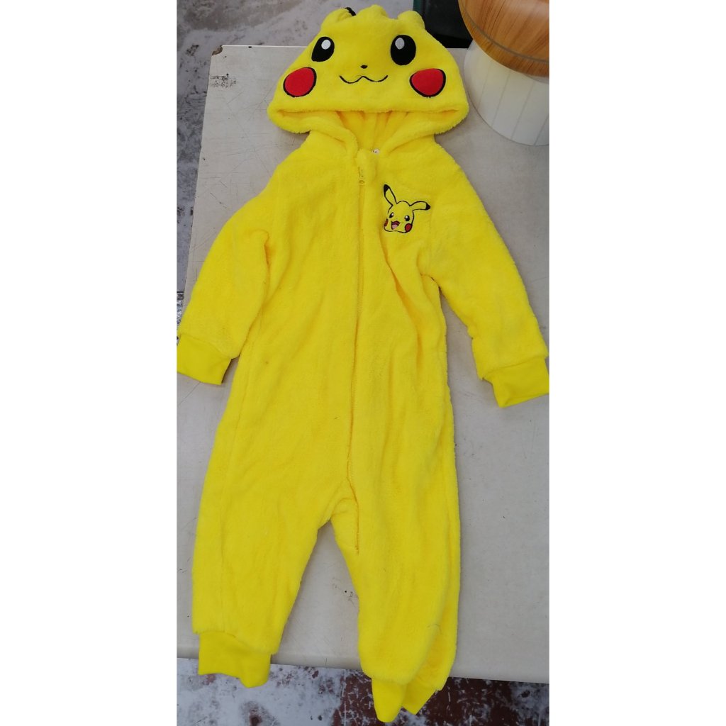 Pikachu Costume Pokemon Hooded Overall Costume for Babies Halloween ...
