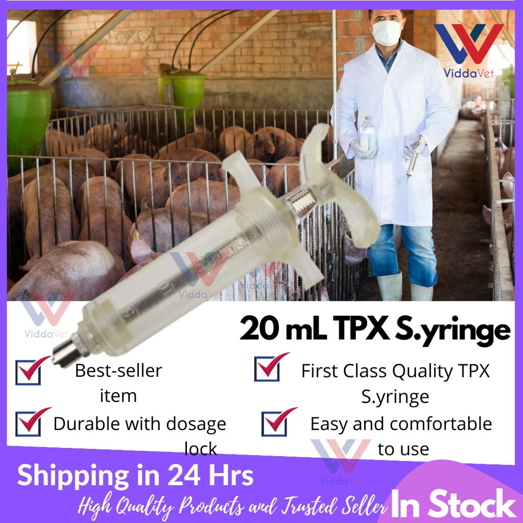 20 mL Fiberglass Syringe + 10pcs Assorted Stainless Needles Heavy Duty ...