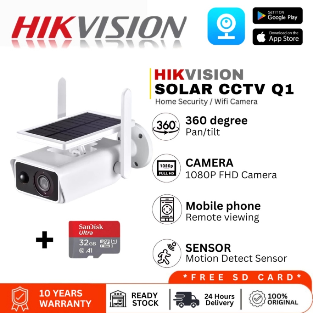 Hikvision Solar CCTV Q1 2-Way Audio Waterproof IP66 IR Night Vision ...