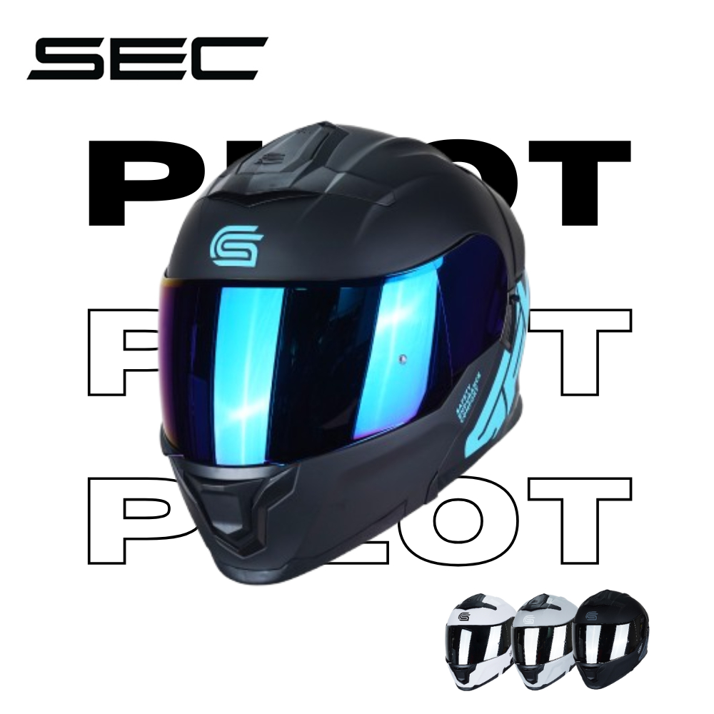 SEC Modular Helmet For Motorcycle Pilot - 2025 Gloss/Matte (M-XL ...