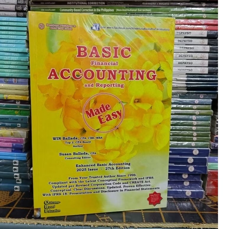BASIC FINANCIAL ACCOUNTING AND REPORTING 2025 EDITION BY BALLADA ...