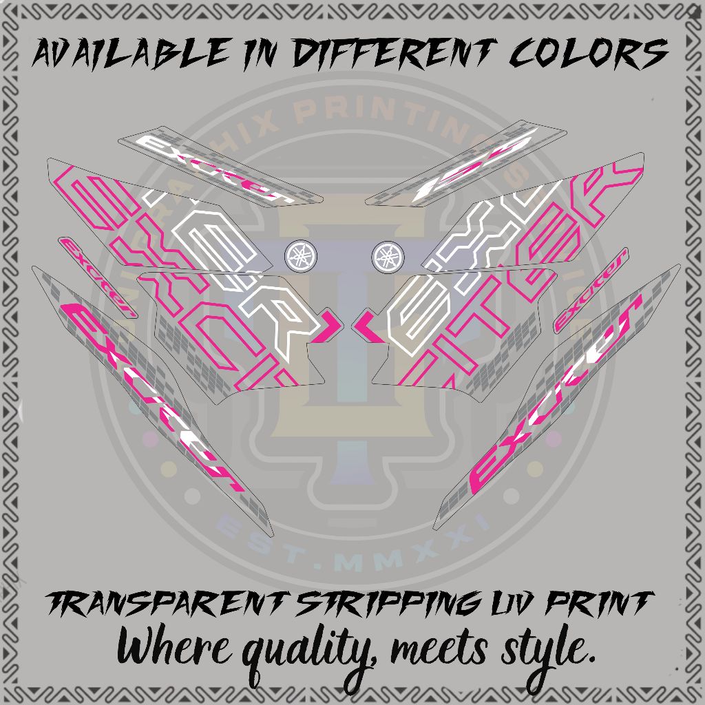YAMAHA SNIPER 155 EXCITER 2025 DESIGN DECALS - PREMIUM UV PRINT ...