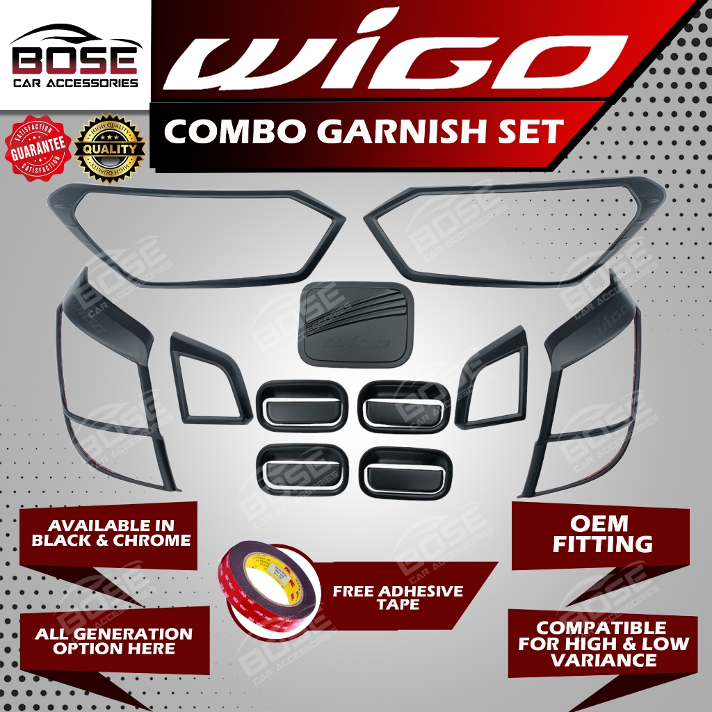 Garnish Cover for Toyota Wigo 2018 - 2023 / 2024 Onwards Garnish Cover ...