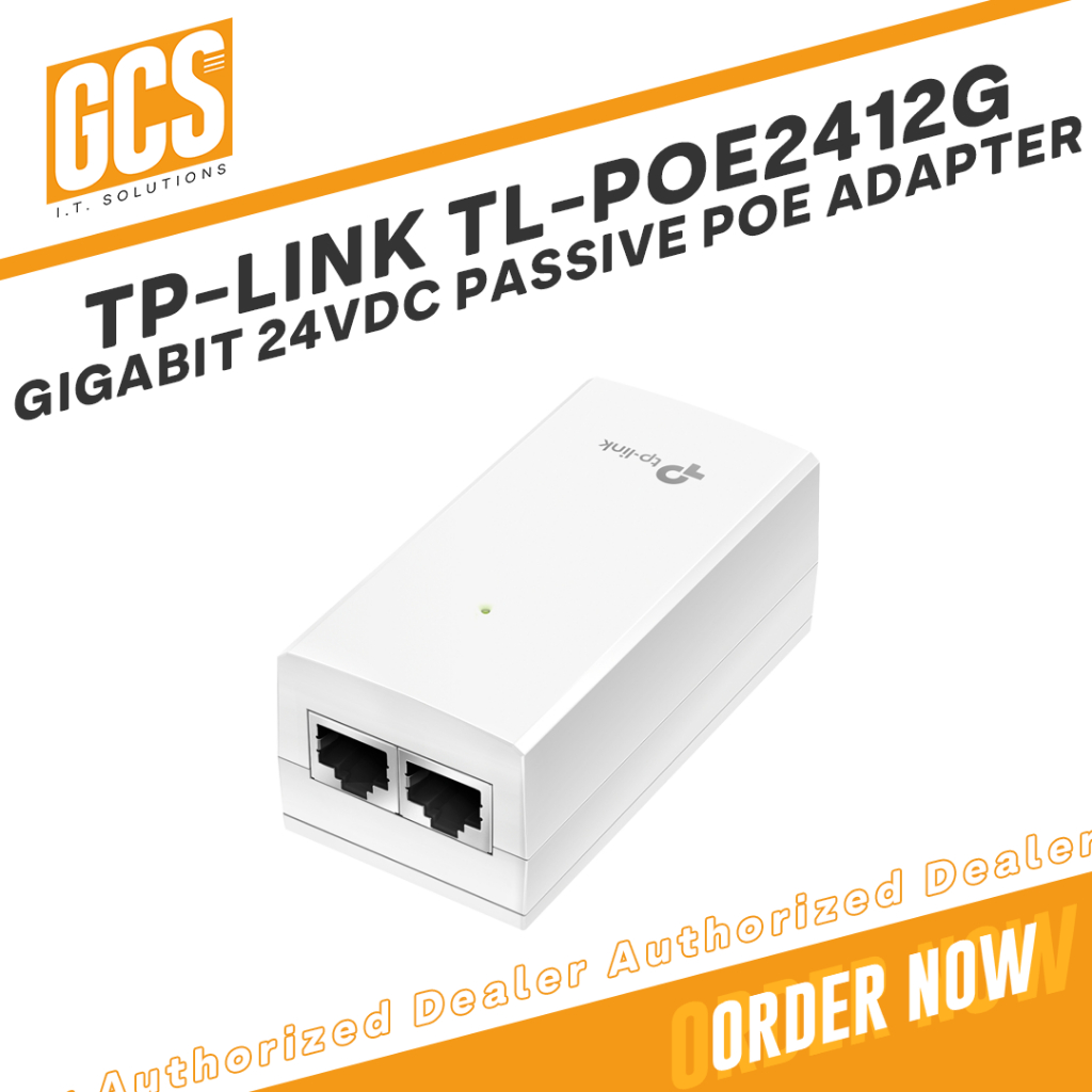 TP-Link TL-POE2412G Gigabit 24VDC Passive PoE Adapter | Shopee Philippines
