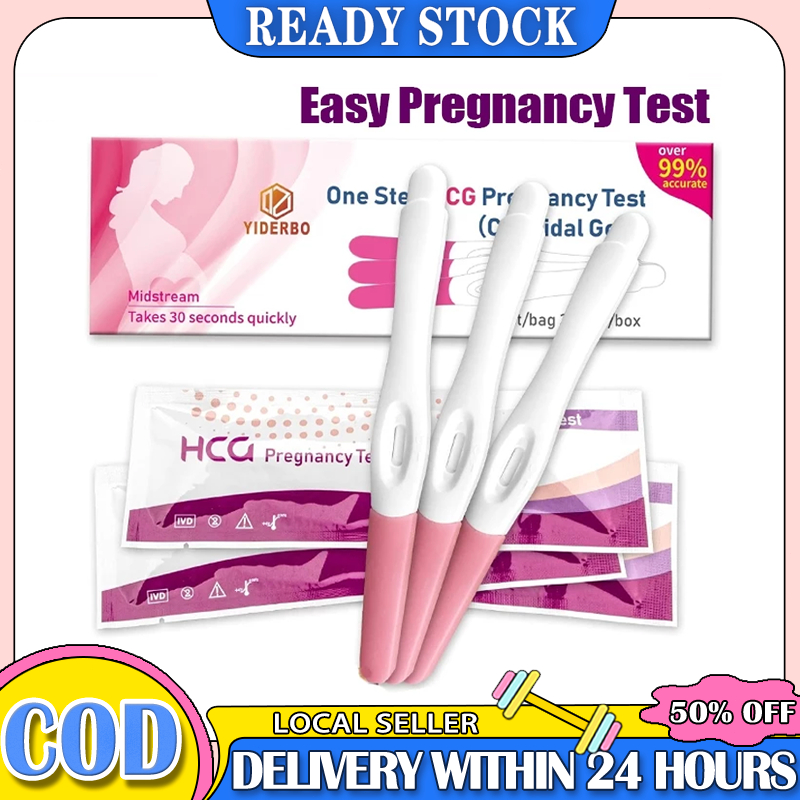 20 Pcs One Step Pregnancy Test Kit 99.99% Accuracy Midstream | Shopee ...