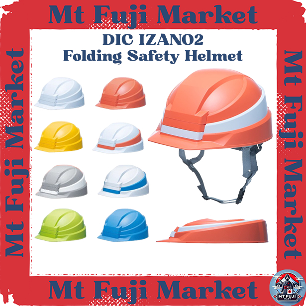 DIC IZANO2 Folding Safety Helmet – For Industrial & Emergency Use, Adjustable Size 47–62cm, with ...