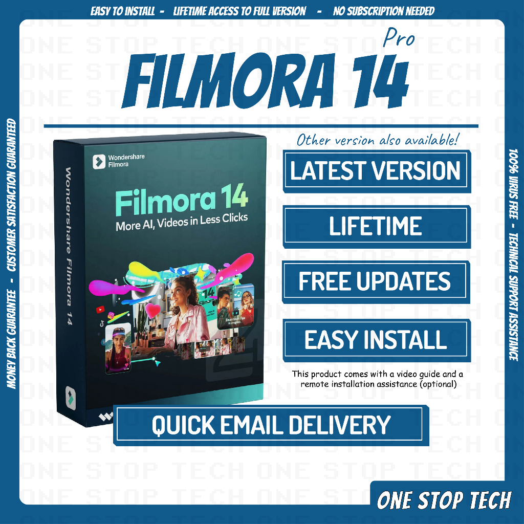 [Lifetime] Wondershare Filmora 14 (2025) Latest for Windows, Mac ...