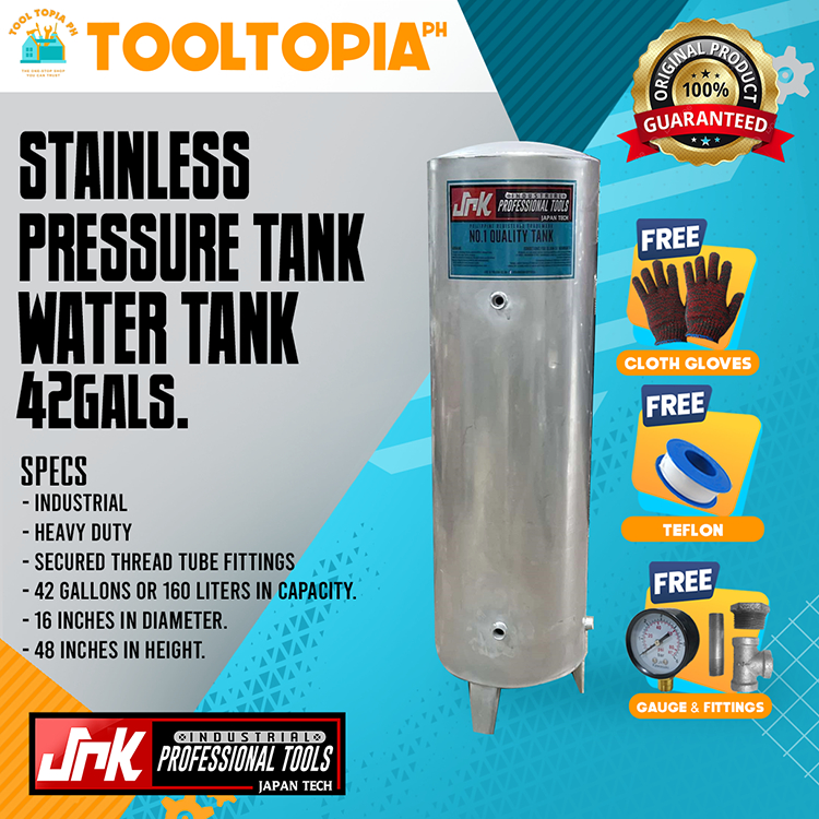 JR KAWASAKI Stainless Pressure Tank Water Tank 42gals HD & High Quality ...