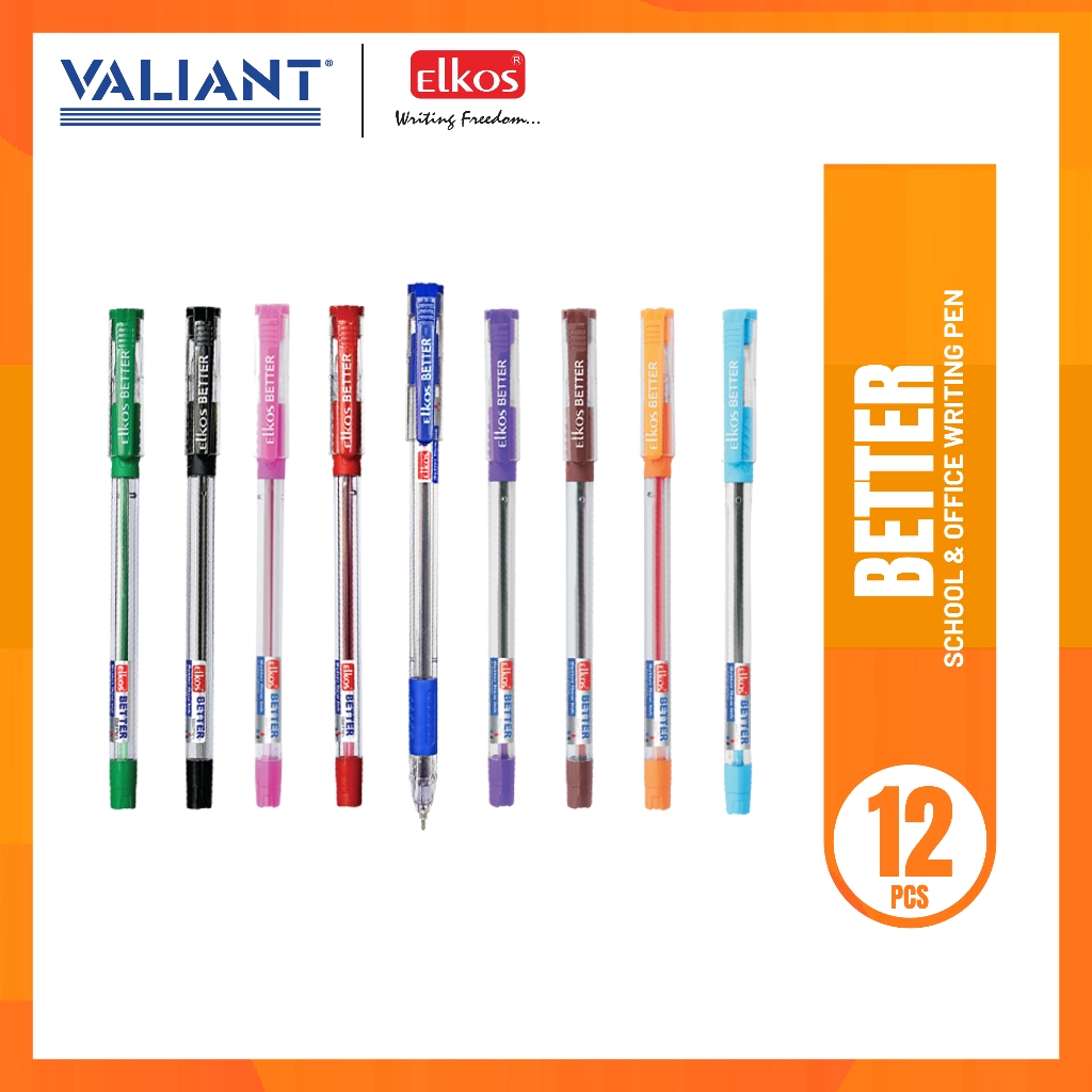 Elkos Better Ball Pen (Sold per 12's) | Shopee Philippines