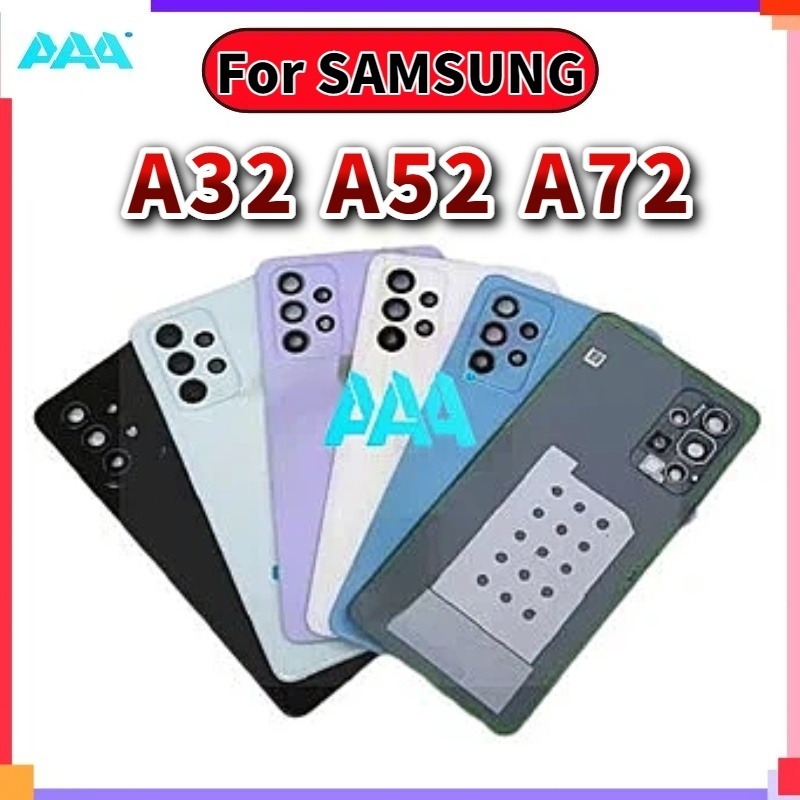 SAMSUNG Galaxy A32 A52 A72 2021 4G 5G Back Case Battery Cover Camera ...