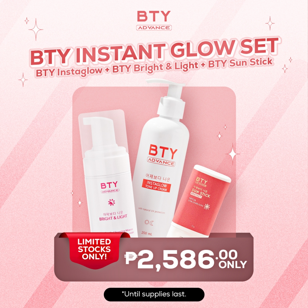 BTY INSTANT GLOW SET (IG+BL+SS) | Shopee Philippines