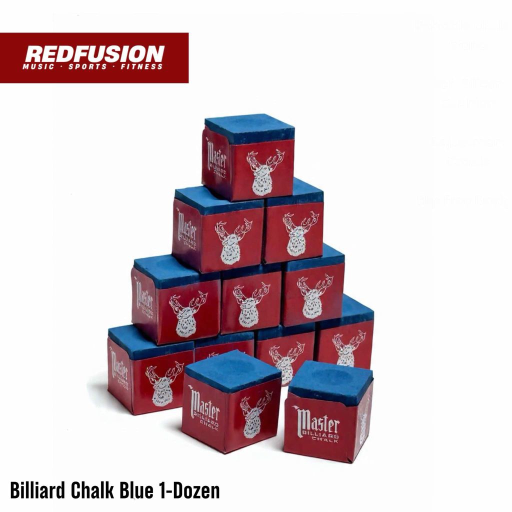Master Billiard Chalk Blue - 1 Dozen | Shopee Philippines
