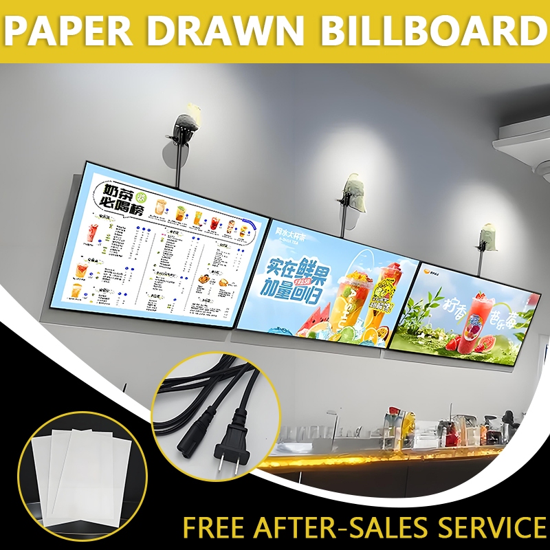 GITSQZ Hanging ultra-thin lightbox LED menu board Billboard with ...