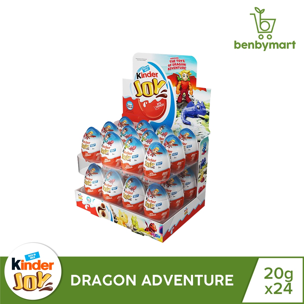 Kinder Joy Chocolate 20g - Dragon Adventure (Set of 24s) - with box ...