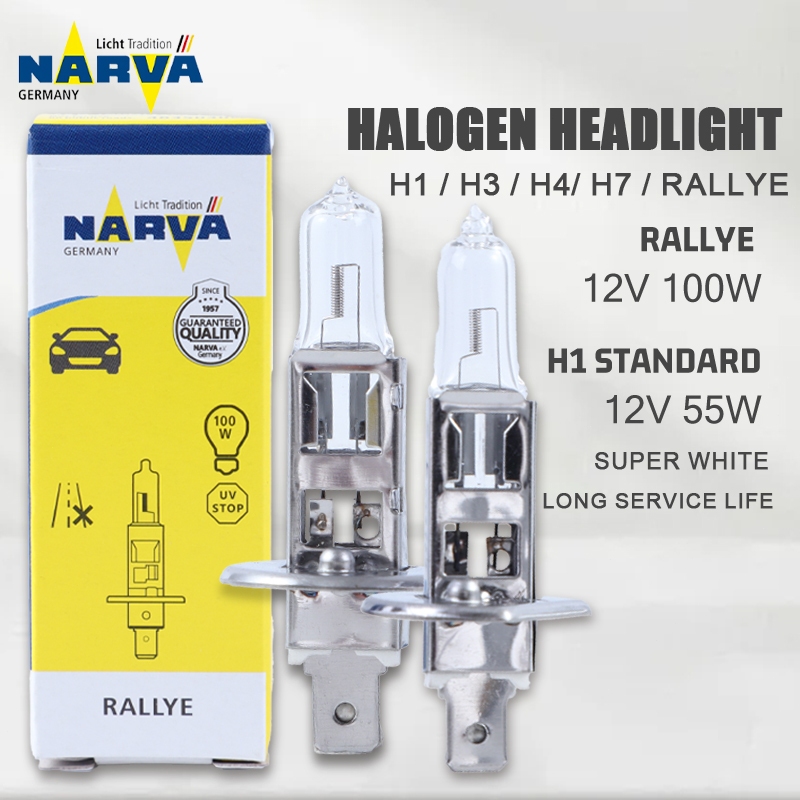 Narva H4 Halogen Bulb 12V/24V H1/H3/H4/H7 RALLYE 60W 55W 70W For Car ...