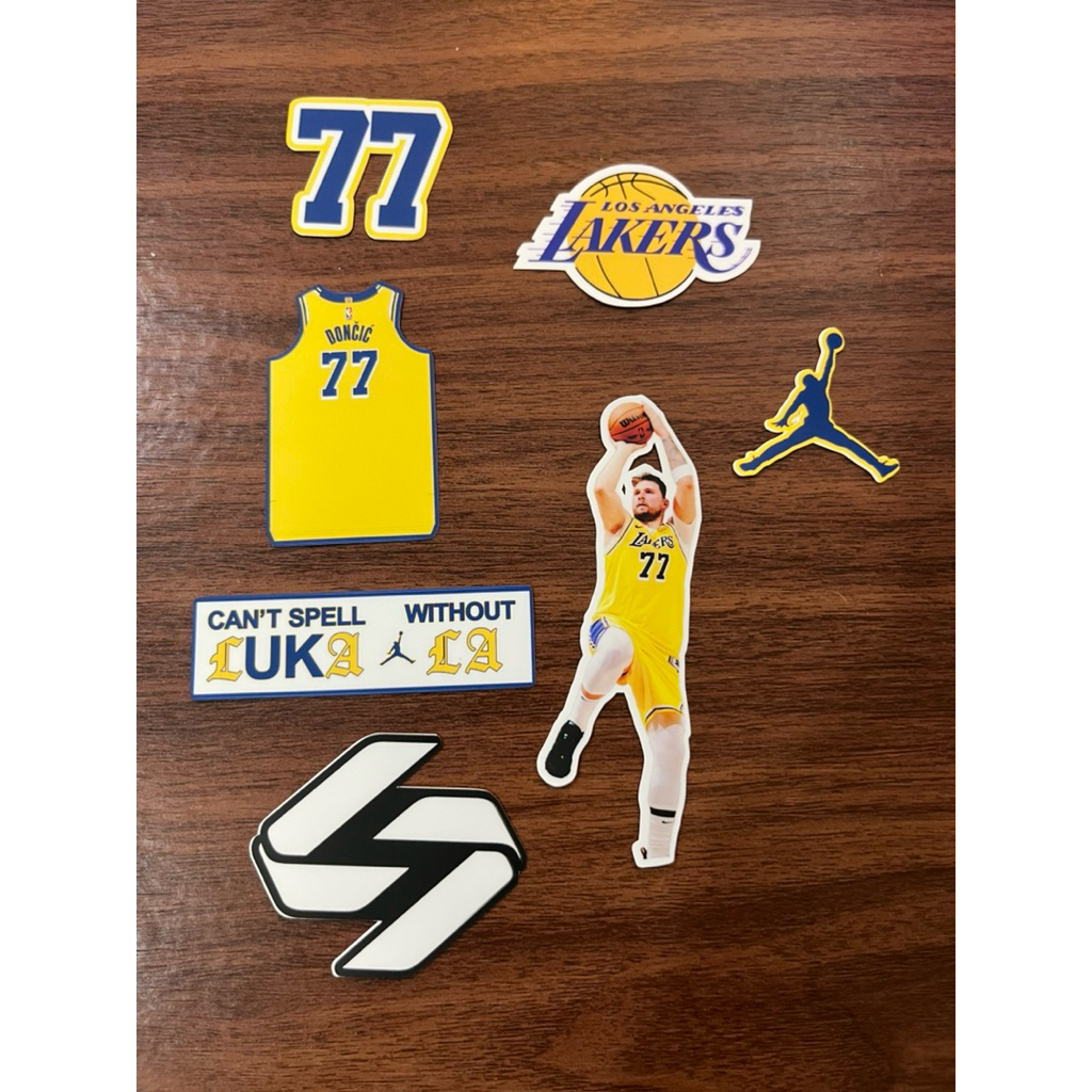 Brand new custom waterproof Luka Doncic Lakers sticker set for gadgets ...