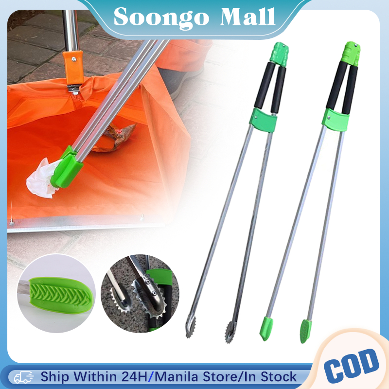 Metal Trash Picker 89/93CM Long Handle Grabber Reacher Tool Rustproof ...