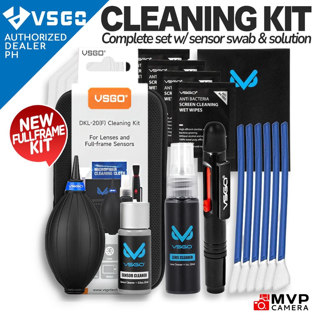 VSGO Complete Cleaning Kit Camera Sensor Lens DSLR Mirrorless DKL20 ...