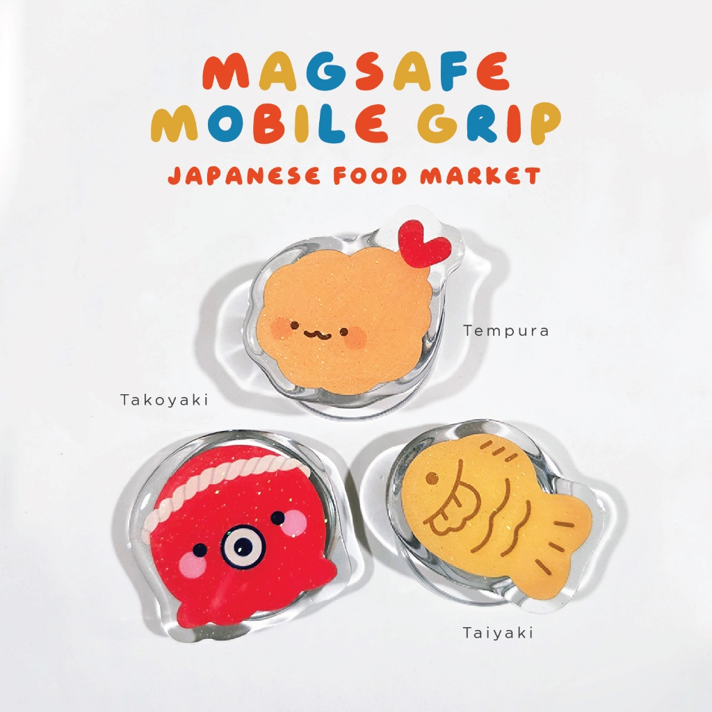 Japanese Food Market Inspired Magnetic Magsafe Phone Grip / Grip Tok ...