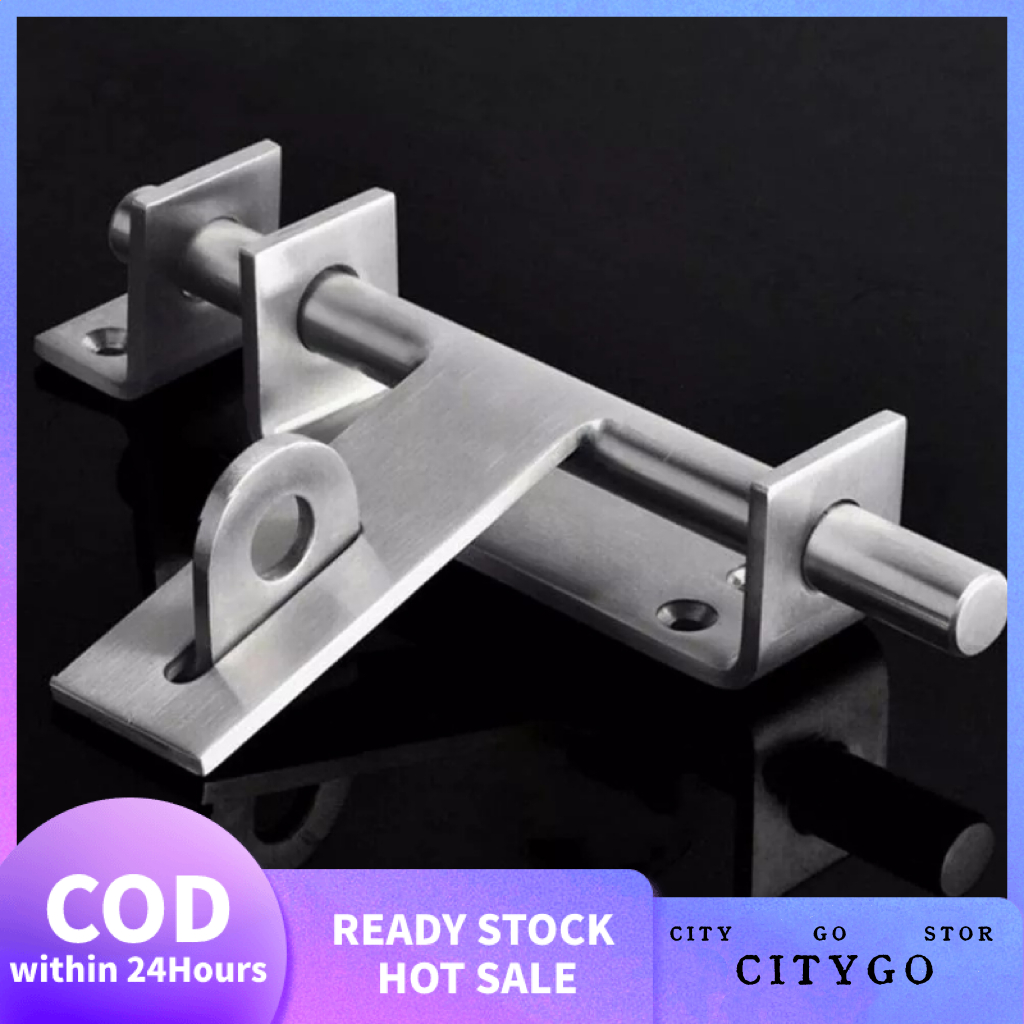 Stainless Steel 304 Heavy Duty Gate Door Bolt Latch Sliding Hasp Lock ...