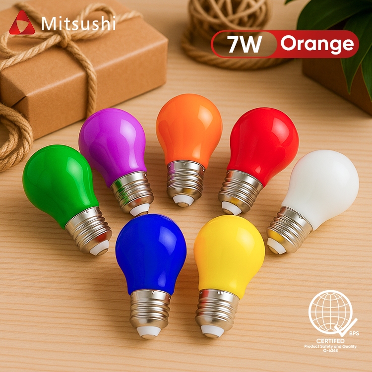 Mitsushi LED Colored Light Bulbs 7W E27 Holiday Party Decoration Light ...