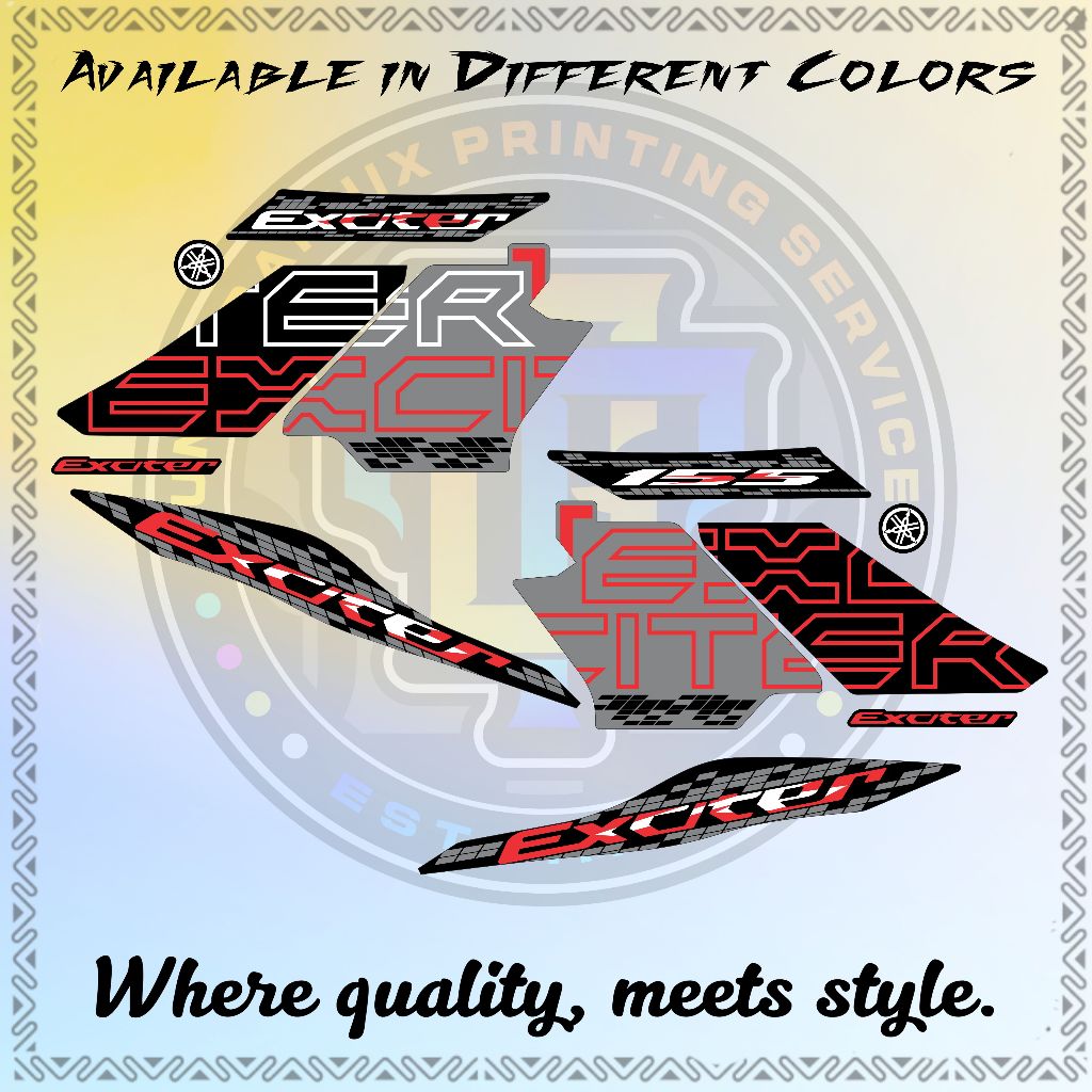 SNIPER 155 EXCITER 2025 DESIGN DECALS - PREMIUM LAMINATED STICKER ...
