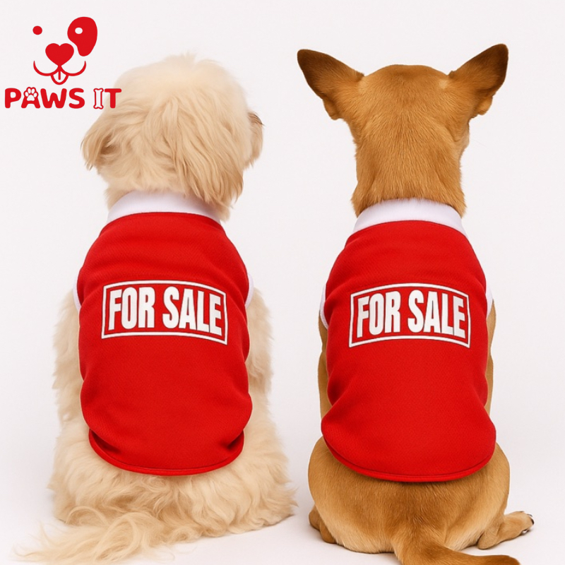 Paws it Dog Cat Clothes For Sale Red Pet Sando Dog Tank Top Dog Costume ...