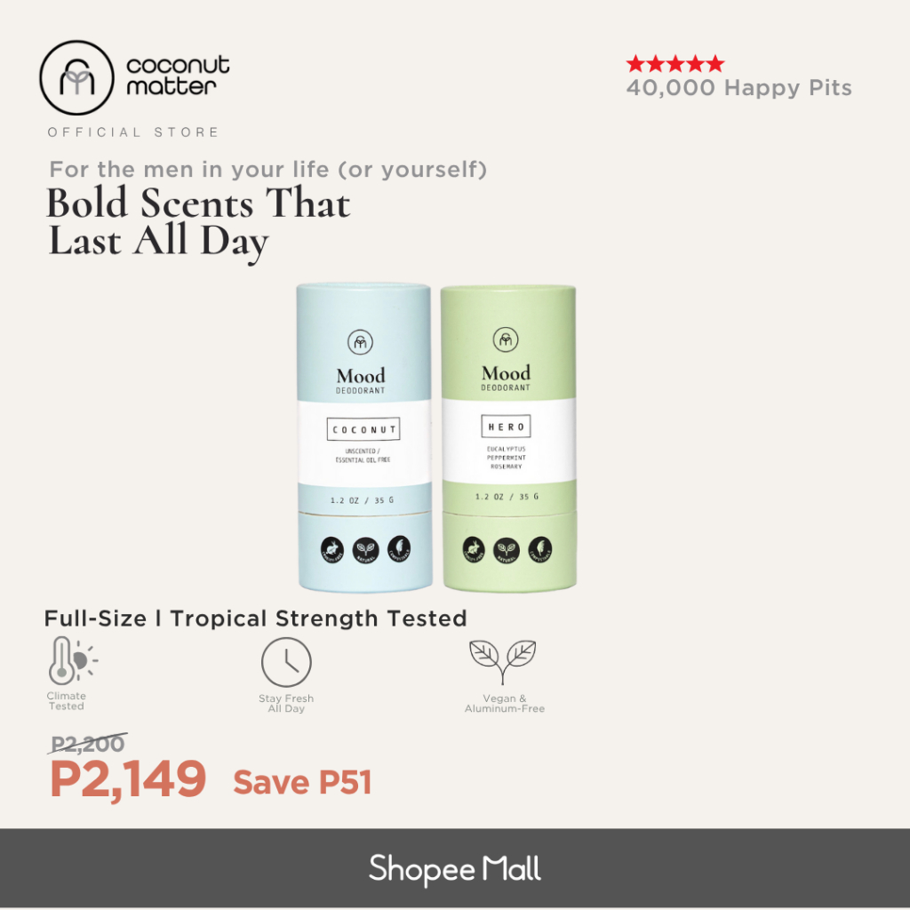 Coconut Matter Men's Tribe Deodorant Bundle | Shopee Philippines