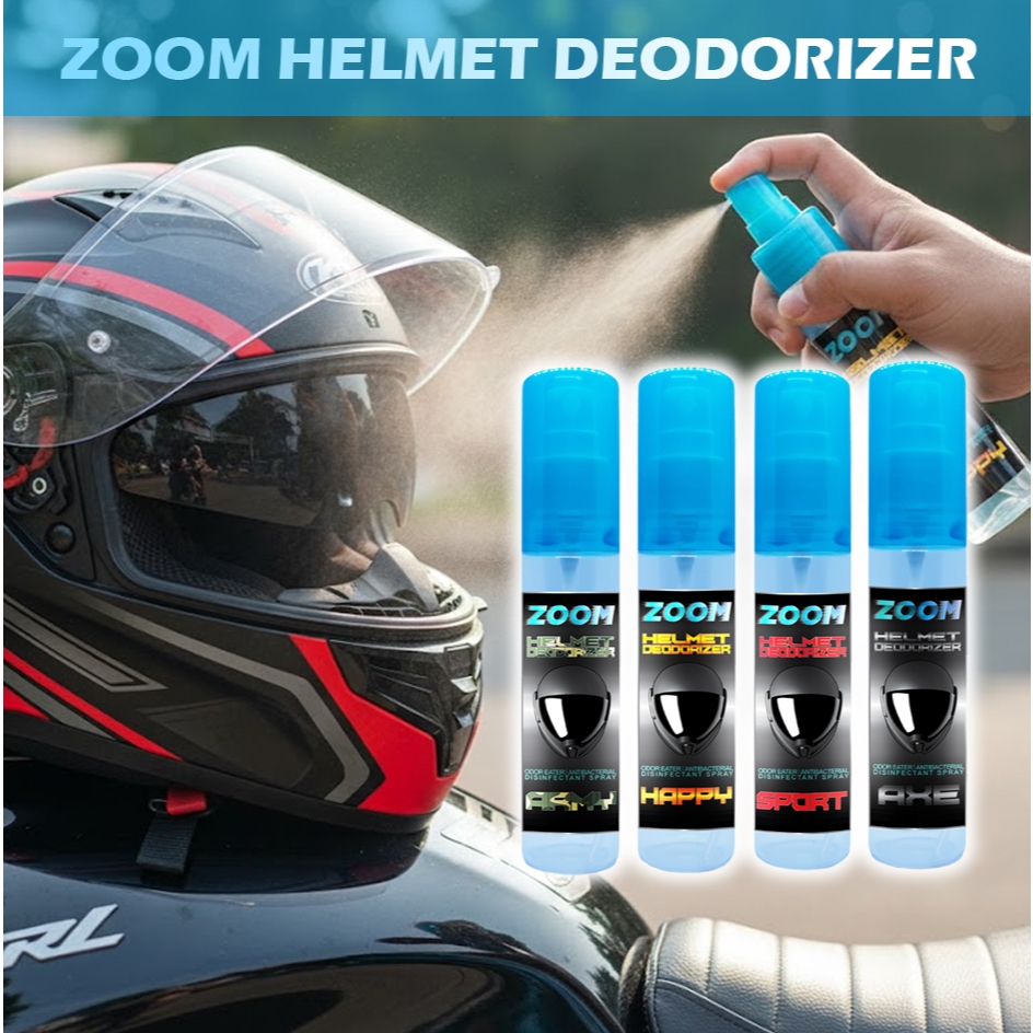 YGQ Zoom Helmet Spray Deodorizer & Disinfectant 60ml - Antibacterial ...