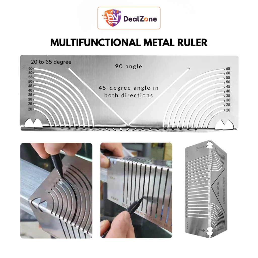 Metal Corner Marking Ruler 20 to 65mm for Square Tube Rounded and Right ...