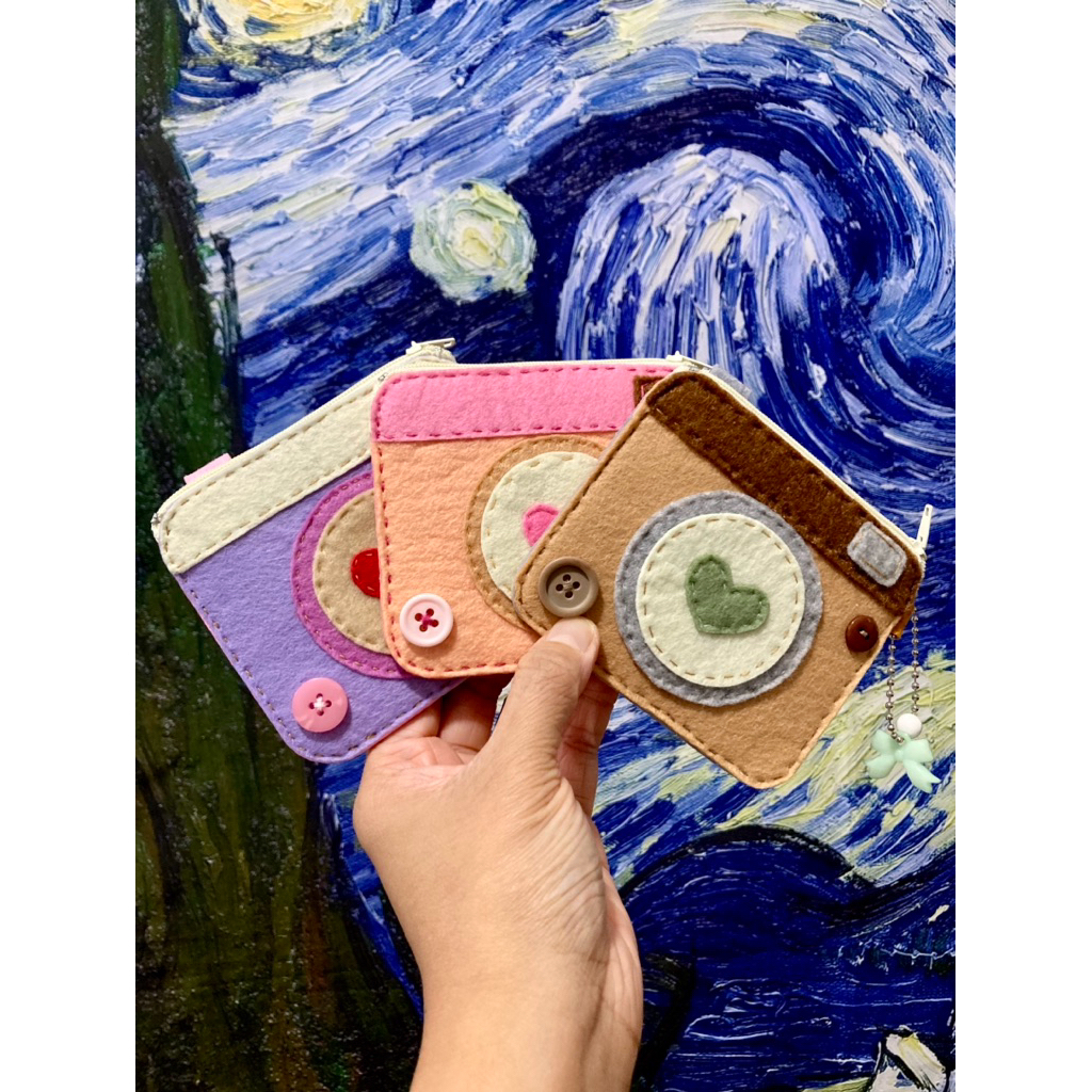 Handmade Felt Purses/Felt Camera/Weirbies/Keychain type | Shopee ...