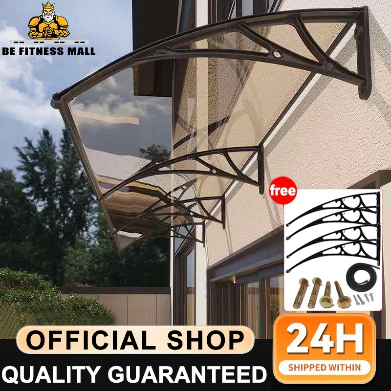 【Windproof LV.12】Outdoor Awning Canopy with Bracket Waterproof 99% Anti ...