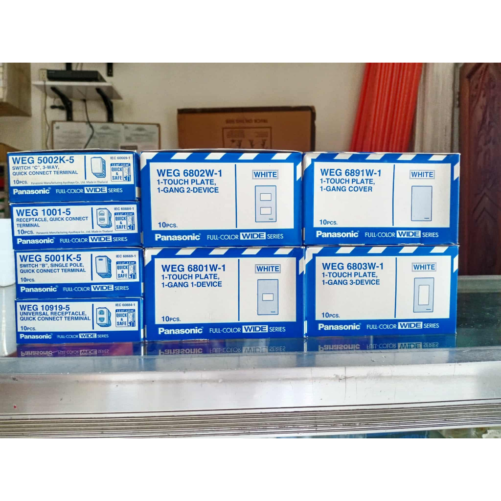 [PANASONIC Wide Series] plates / outlets / switches (BOX 10 pcs ...