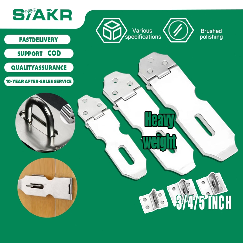 Increase Thick 3-5Inch Stainless Steel Hasp Staple Gate Lock Safety ...