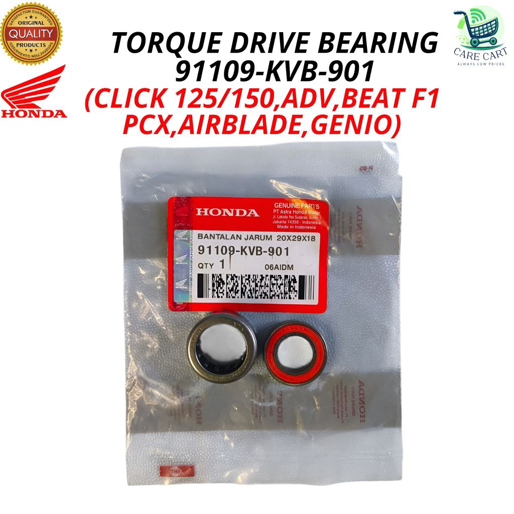 HONDA TORQUE DRIVE BEARING 91109-KVB-901 (CLICK 125/150,ADV,BEAT F1,PCX ...