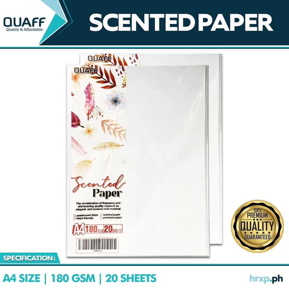 Quaff A4 Size Scented Paper 180gsm Pearl Scent Inkjet Paper for ...