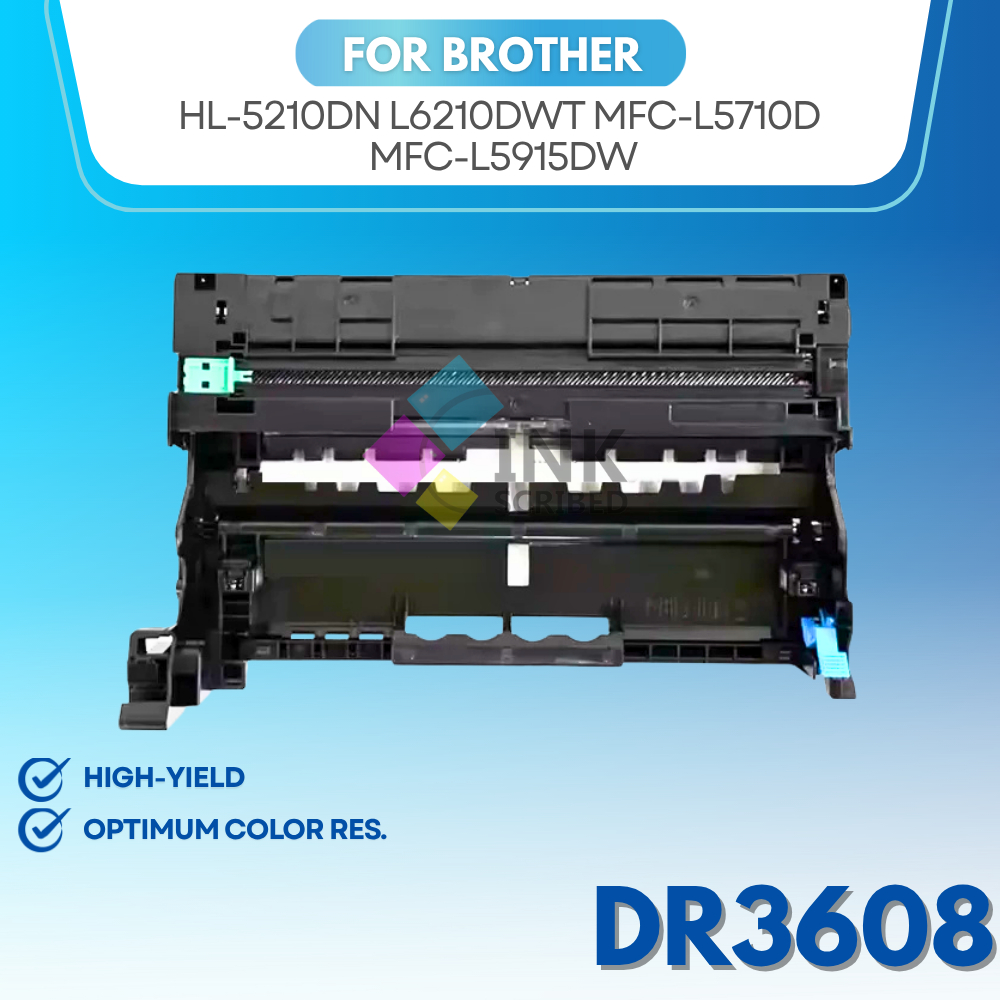 INKSCRIBED DR3608 DR-3608 DR 3608 Compatible Drum Cart for HL-5210DN ...