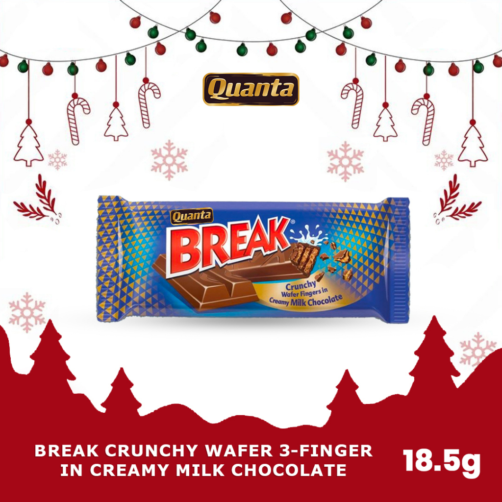 Quanta Break Crunchy Wafer 3-Fingers in Creamy Milk Chocolate 24x18.5g ...