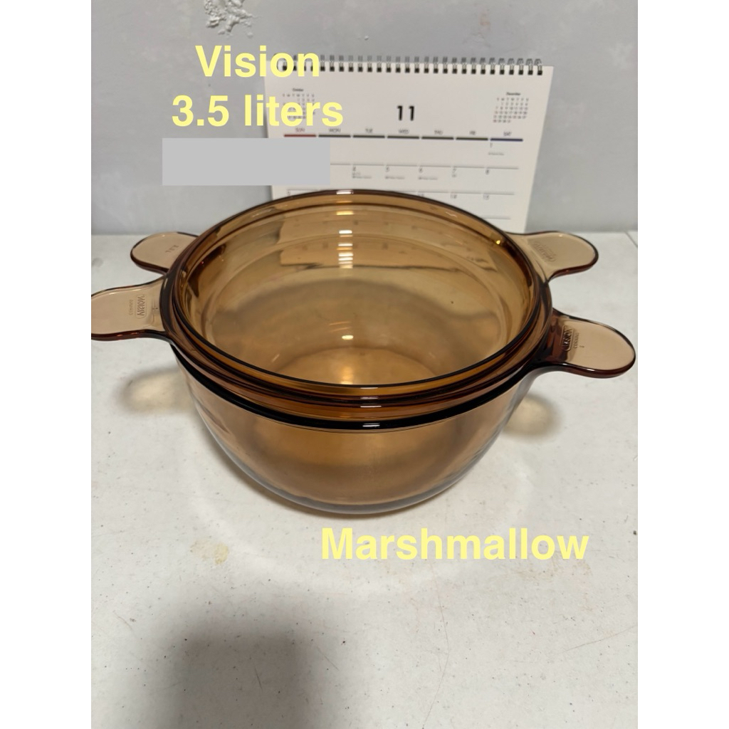 vision cookware 3.5 liters (marshmallow) | Shopee Philippines