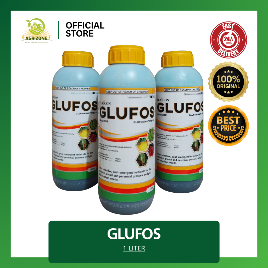 GLUFOS 150SL HERBICIDE 1 LITER - GLUFOSINATE 150 SL - LIKE DEADSHOCK ...