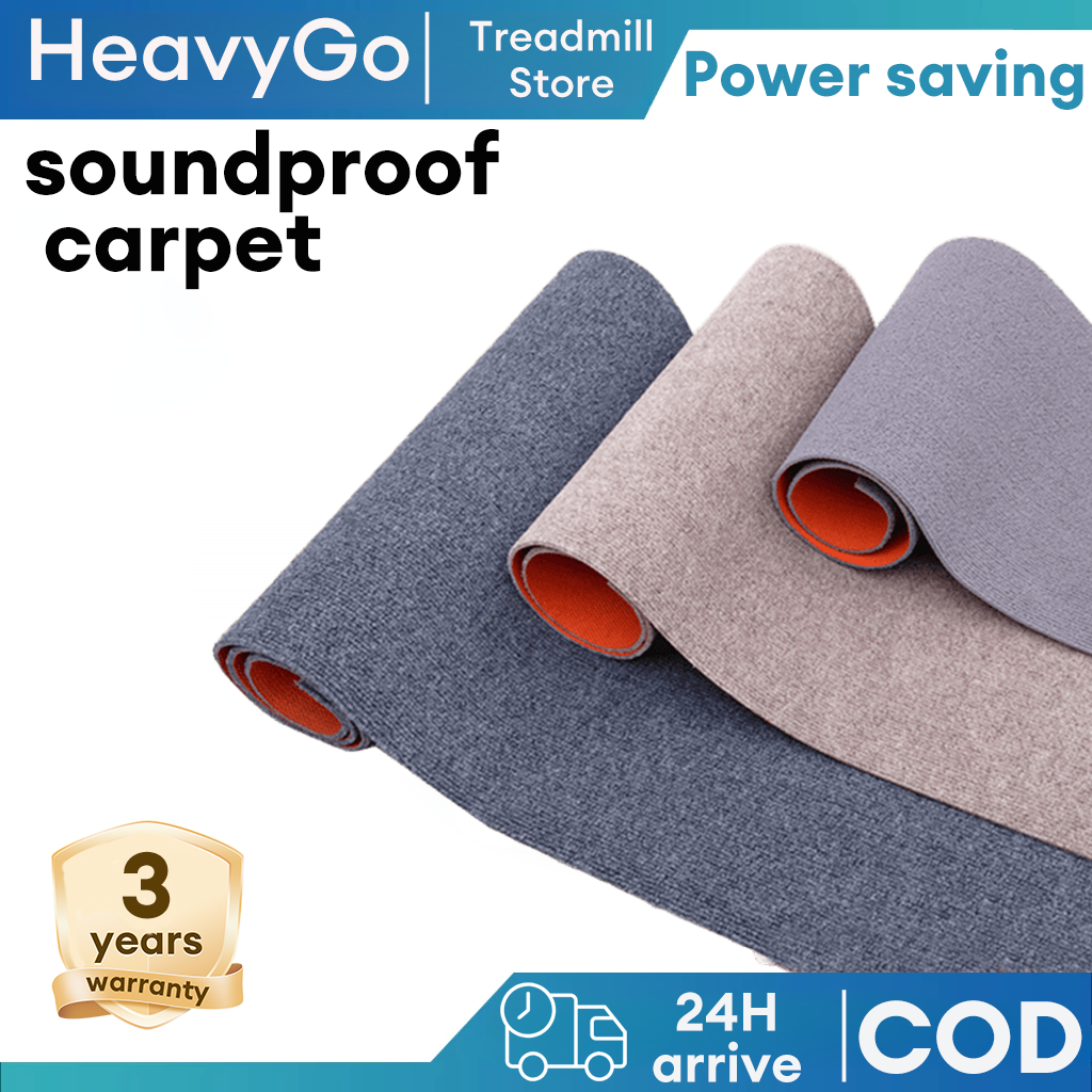 Soundproof Gym Carpet Mat – Treadmill & Home Workout Sound Absorber ...