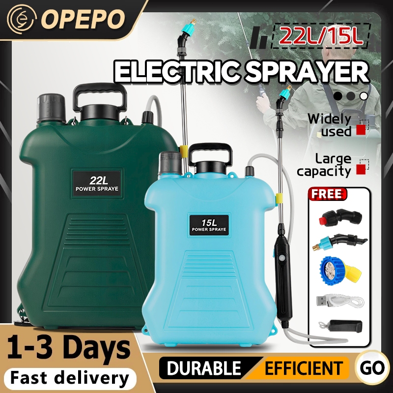 22L/15L Knapsack Electric Sprayer Rechargeable Agricultural Power ...