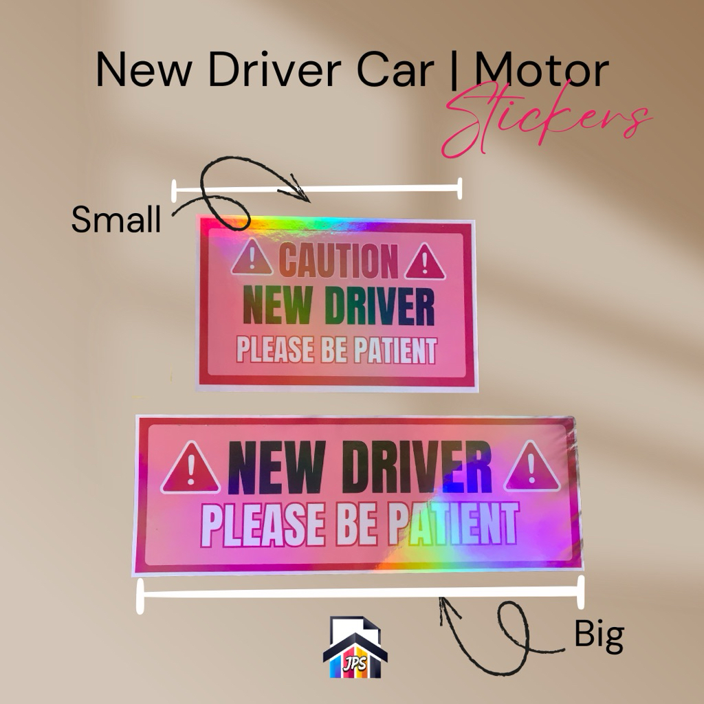 NEW DRIVER SIGN REF MAGNET SIGN FOR MOTOR | EBIKE | CAR SIGN NEW DRIVER ...