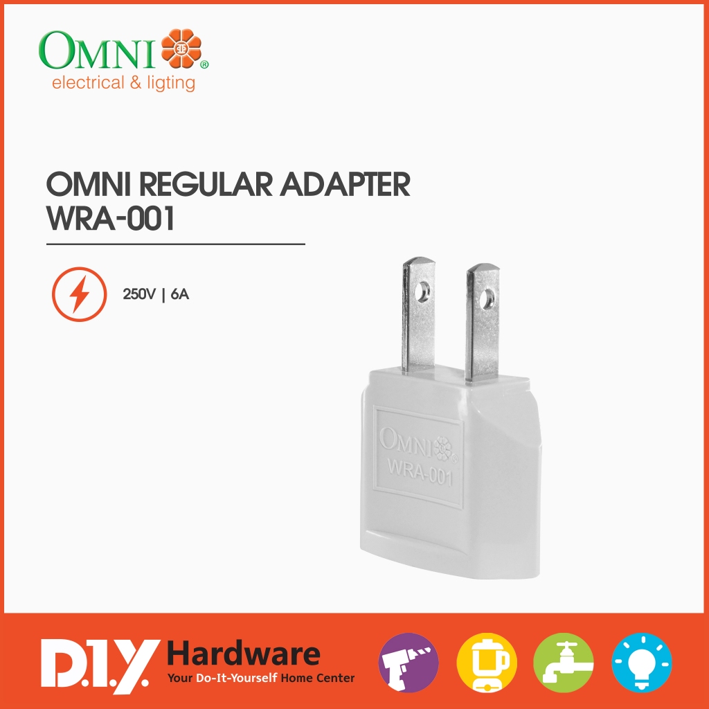 Omni Regular Adapter WRA-001 6A 250V | Shopee Philippines