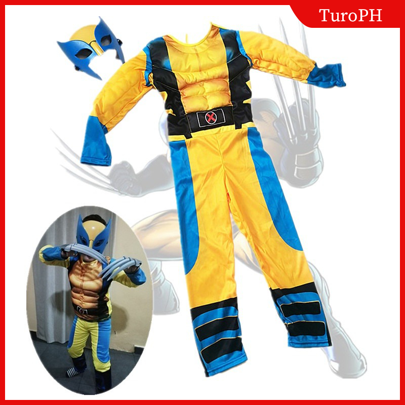 Cosplay Wolverine Costume For Kids Mask/Claw Gift Halloween Birthday ...