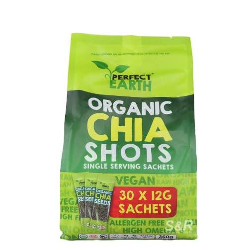 Perfect Earth Organic Chia Shots (12g x 30pcs) | Shopee Philippines