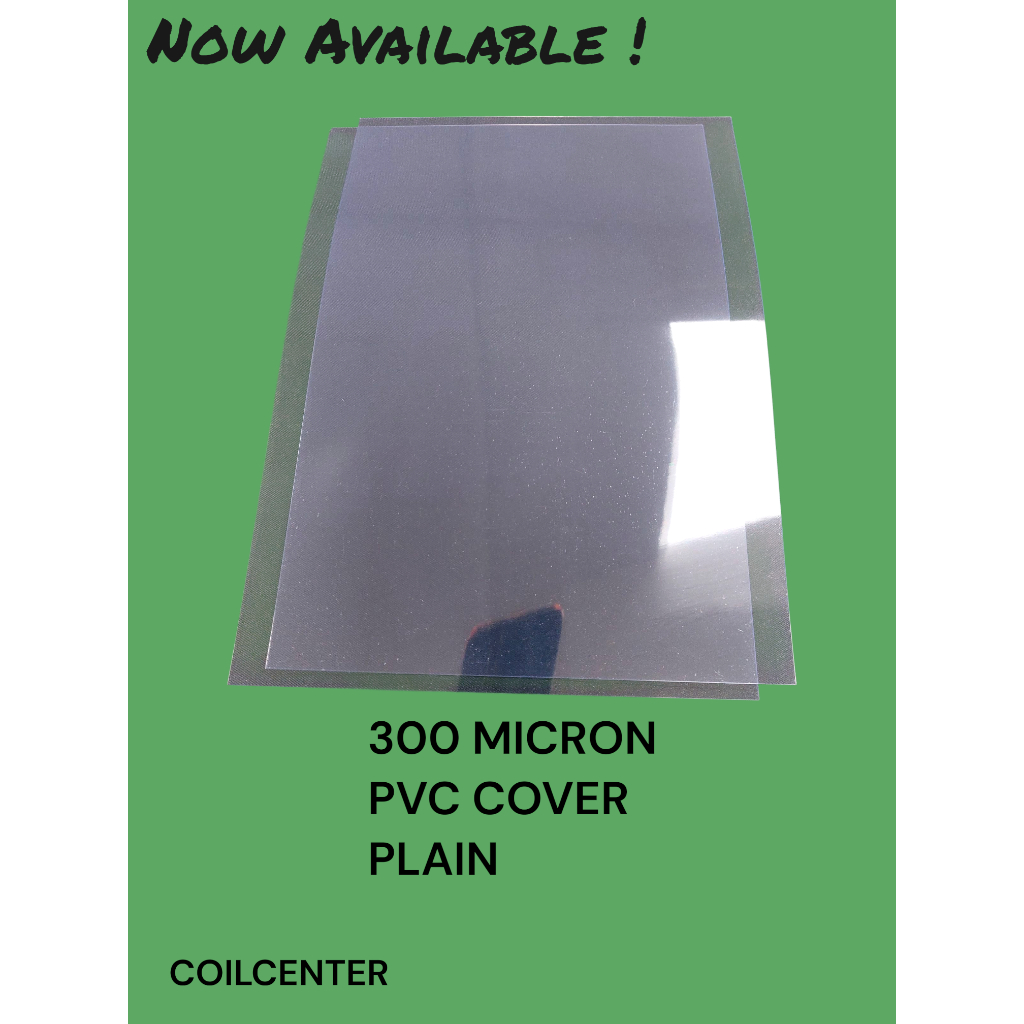 PVC COVER PLAIN l 1 PAIR l 300 MICRON COILCENTER | Shopee Philippines