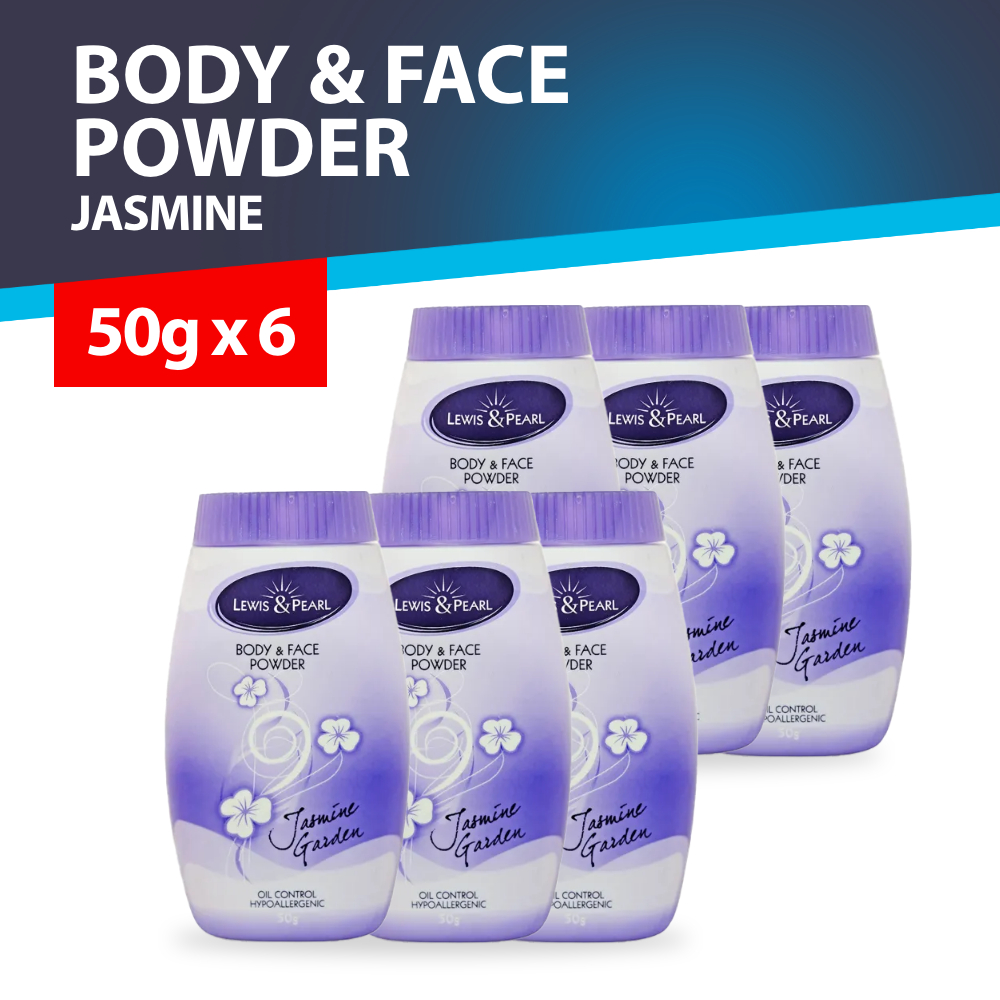 Lewis & Pearl Body & Face Powder Jasmine Garden 50g Set of 6 | Shopee ...