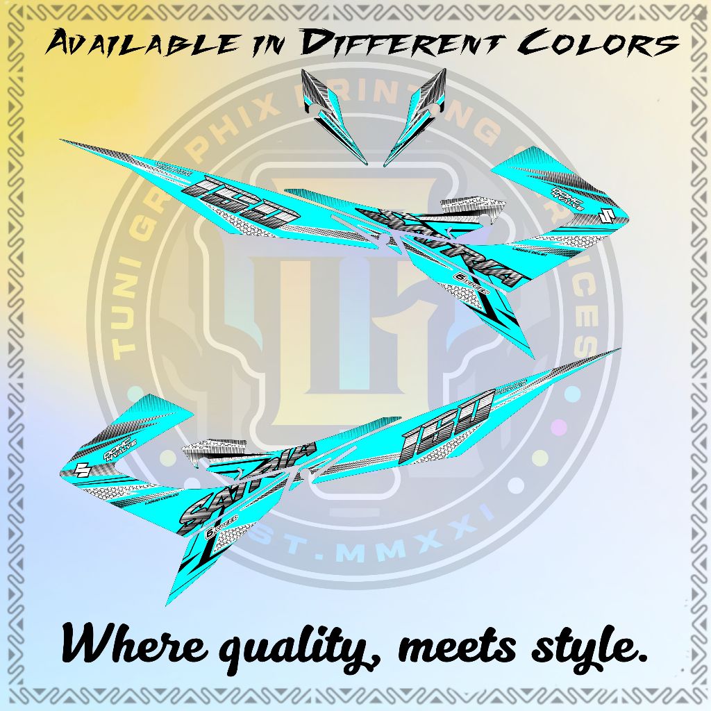 Raider 150 Reborn Carb Halftone Satria Decals (High Quality Print ...
