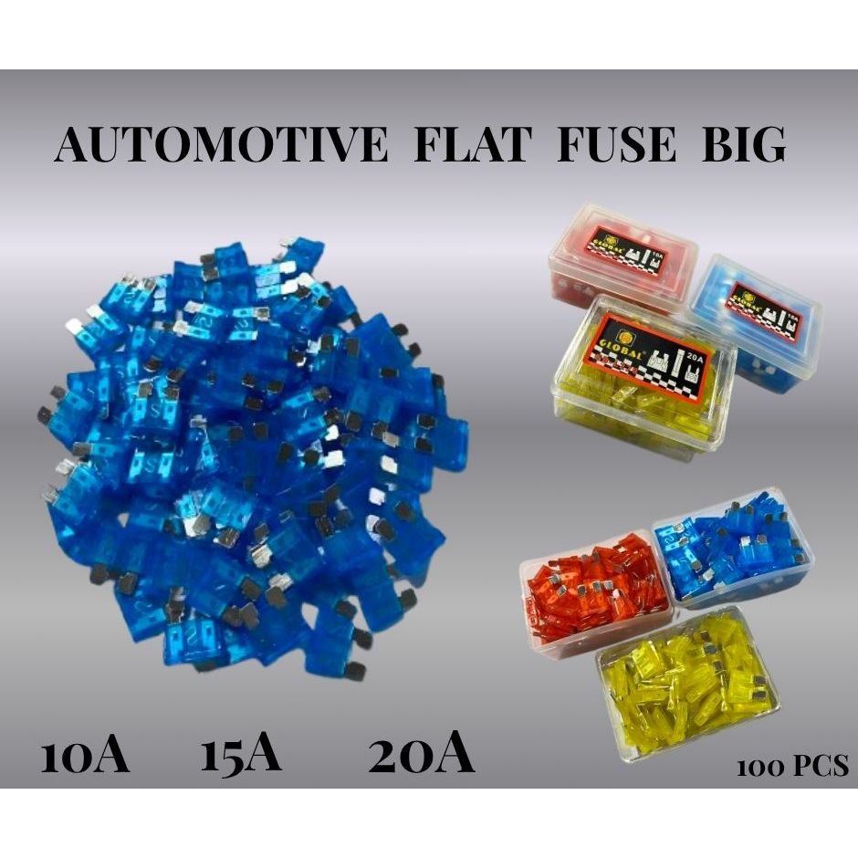 Motorcycle Automatic Flat Fuse Big 10A/15A/20A for Electrical Systems ...